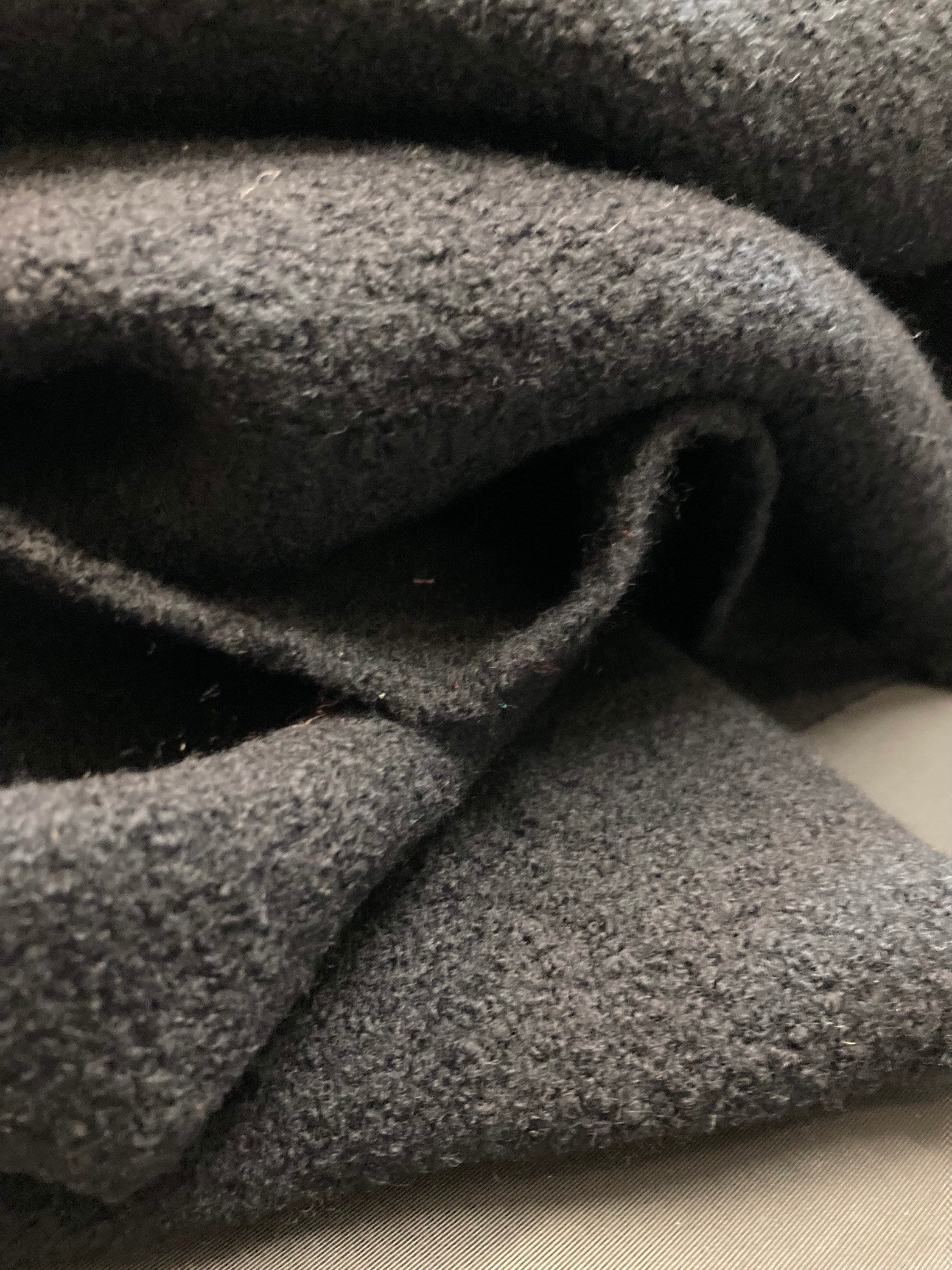 NEW High Class 100% Boiled Black Wool Fabric - Etsy