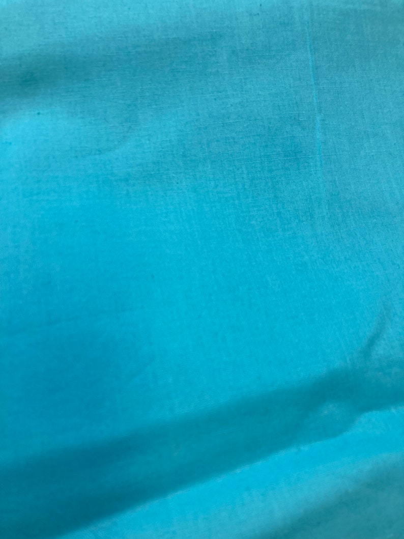 NEW High Class Light Turquoise Blue Soft Dress 100% Cotton Fabric - Etsy