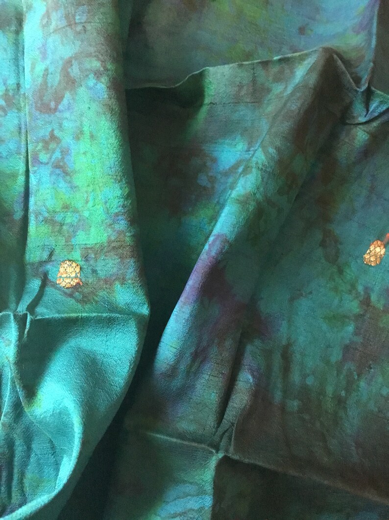 NEW 100% Silk Tie Dye Jacquard Multi Coloured Print Fabric Scarf FP3 - Etsy