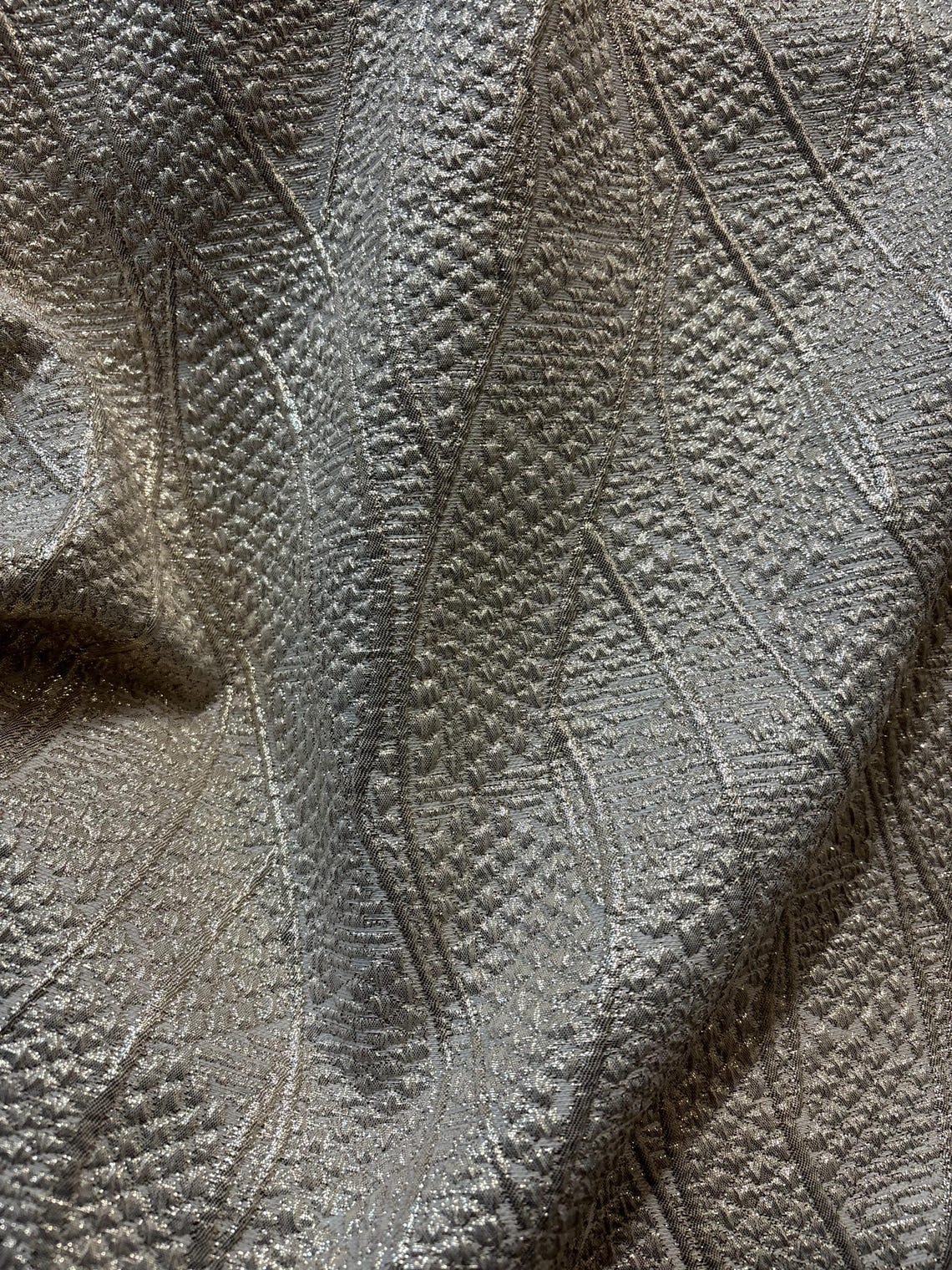 NEW High Class Light Gold Colour Jaquard Brocade Cloque Fabric - Etsy