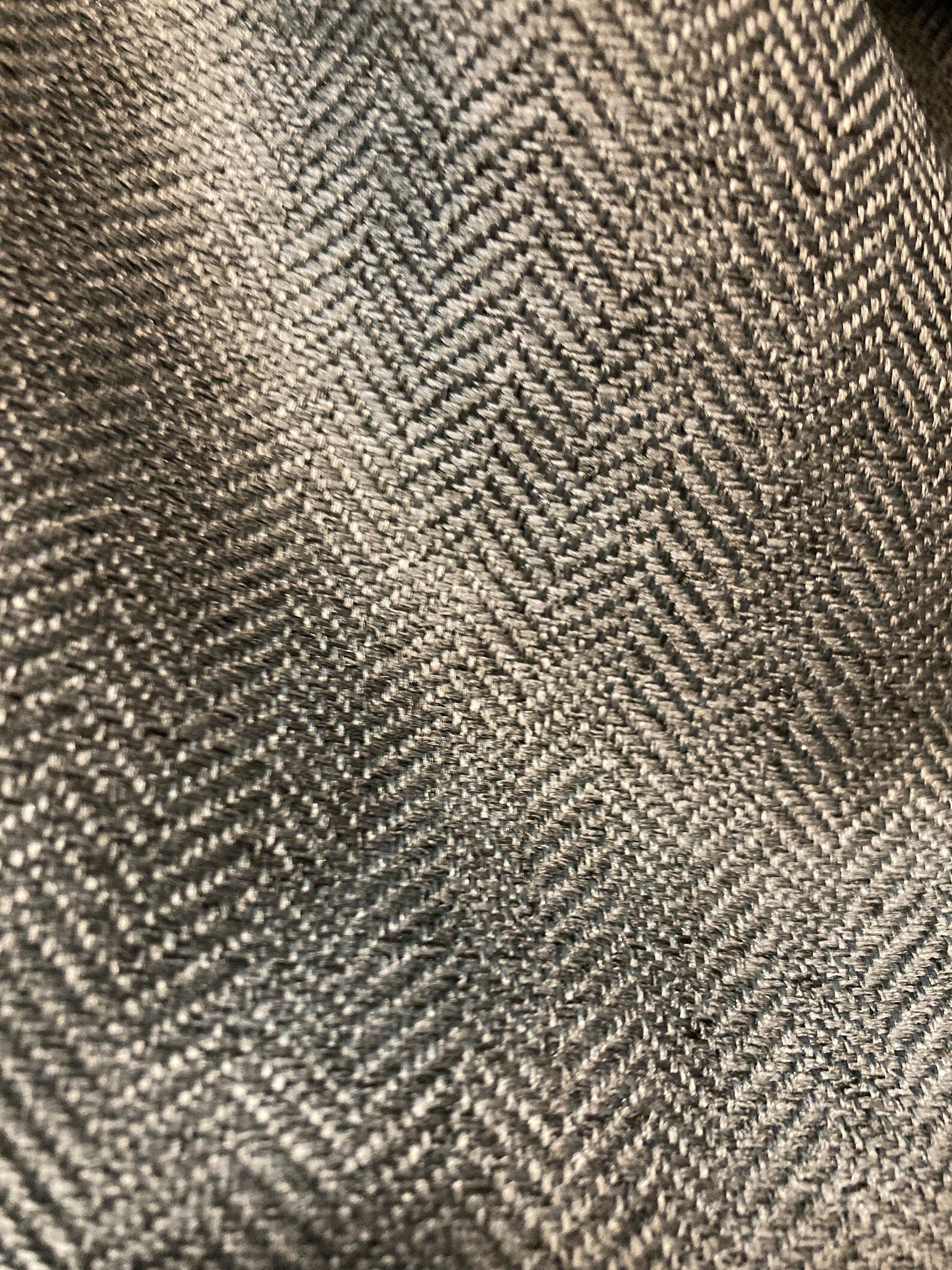 NEW High Class High Society Gray Herringbone Bonded Like Neoprene ...