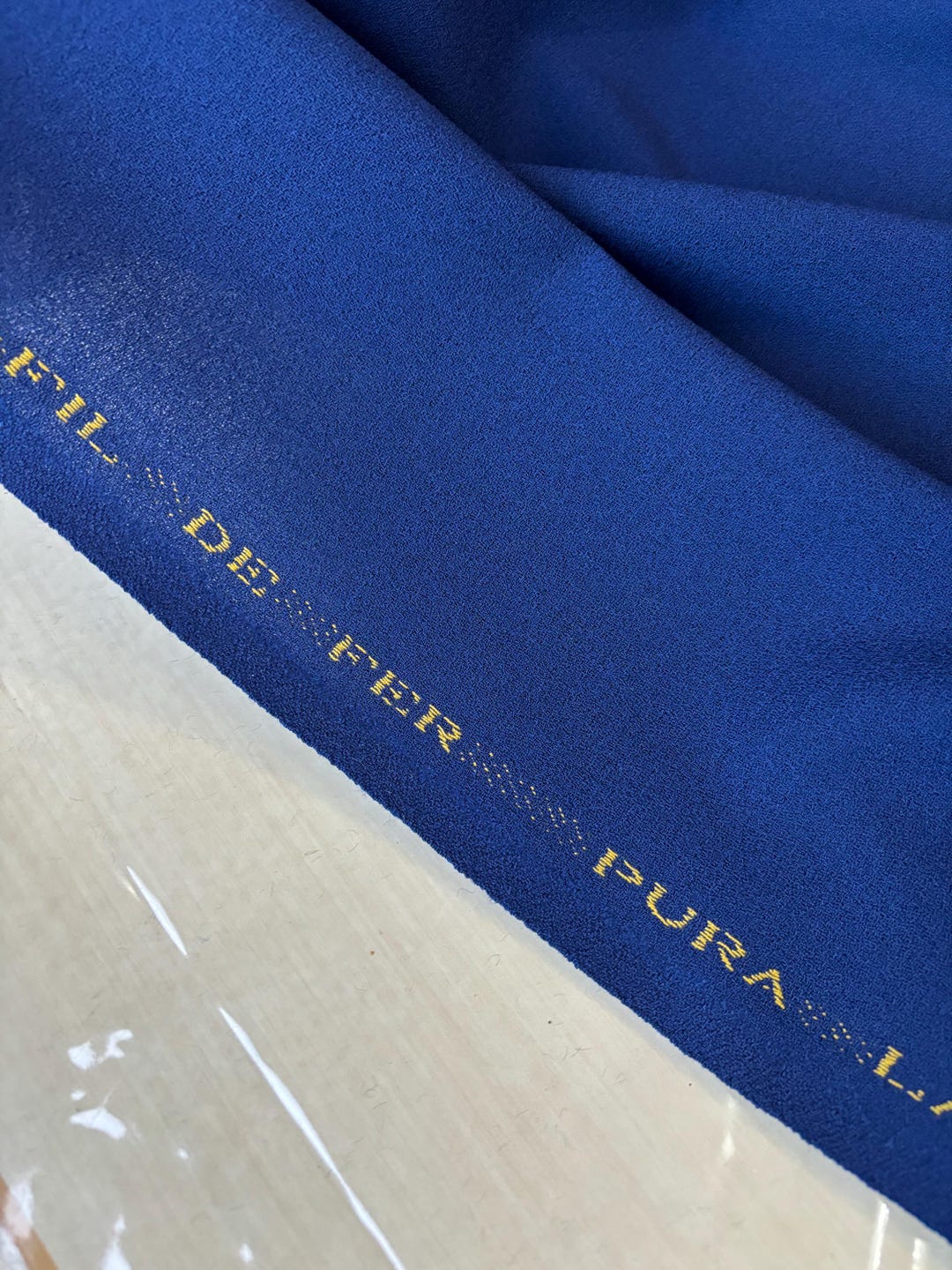NEW High Class Designer Navy Fil De Fer Pura Lana Vergine Wool Suiting ...