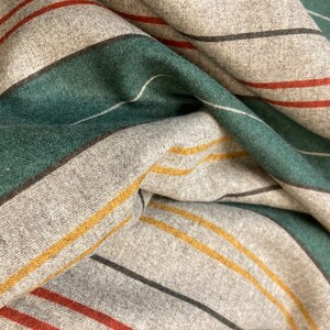 NEW High Class Multicolour Wool Stripes Fabric Q - Etsy