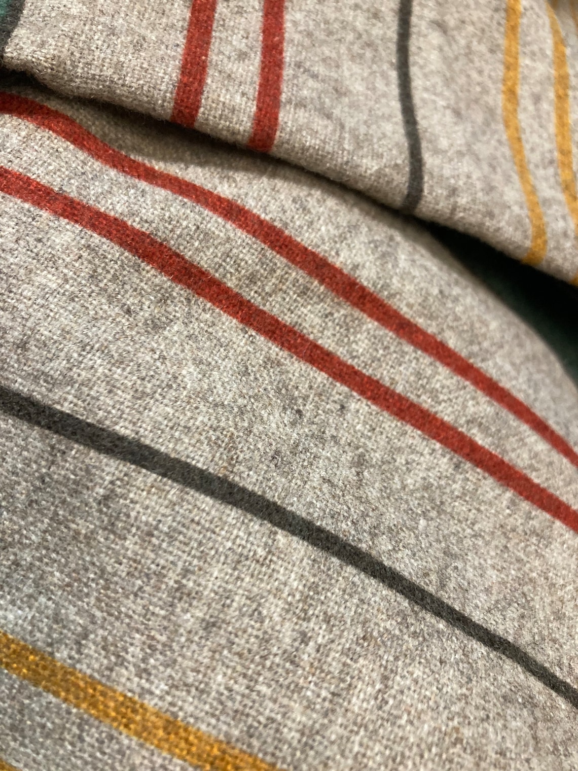 NEW High Class Multicolour Wool Stripes Fabric Q - Etsy