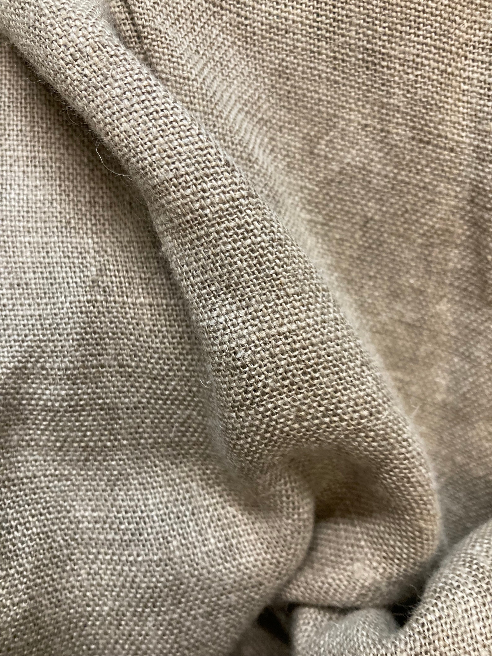 NEW High Class Irish Natural Stone Colour Linen Fabric - Etsy