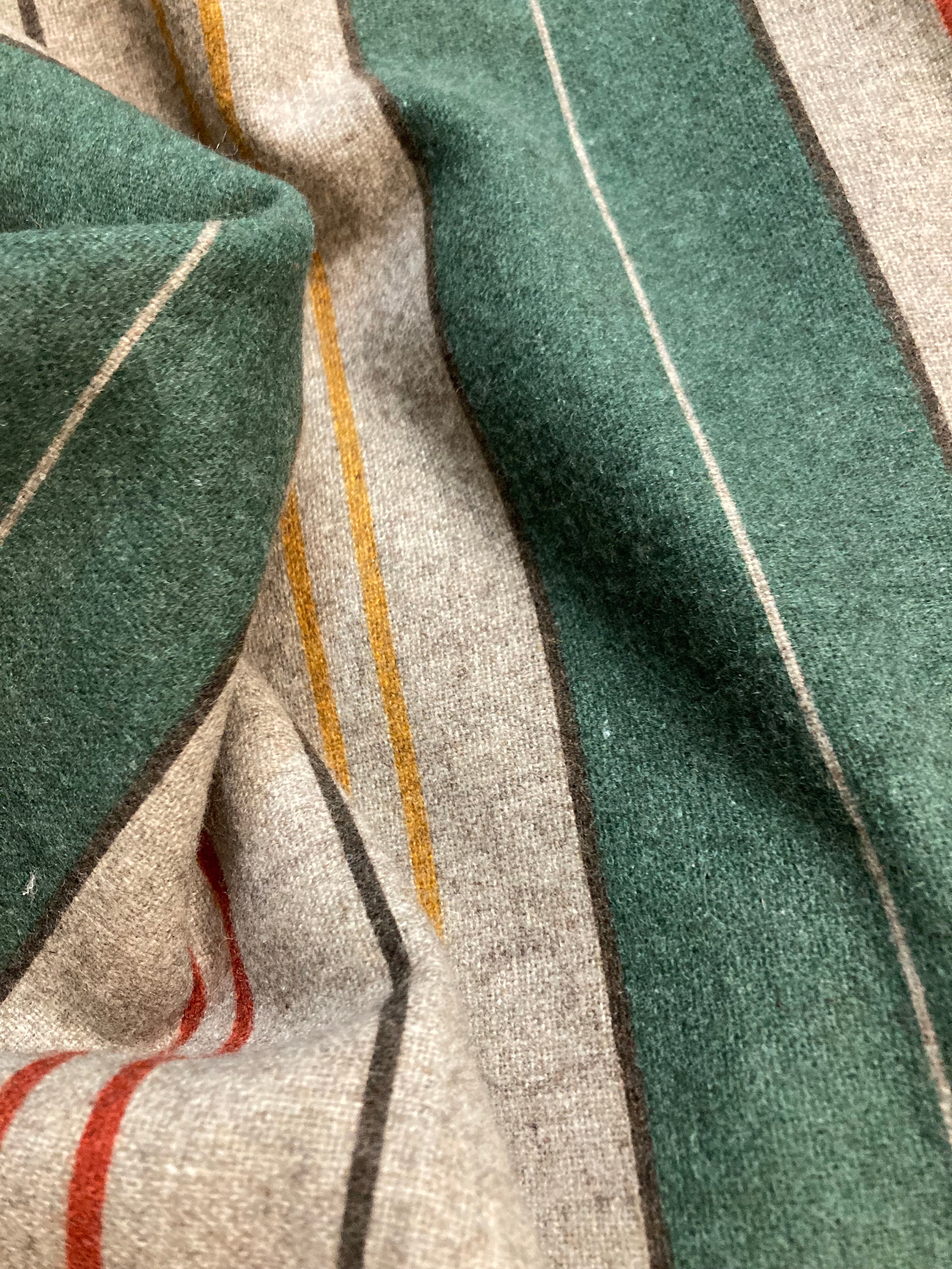 NEW High Class Multicolour Wool Stripes Fabric Q - Etsy