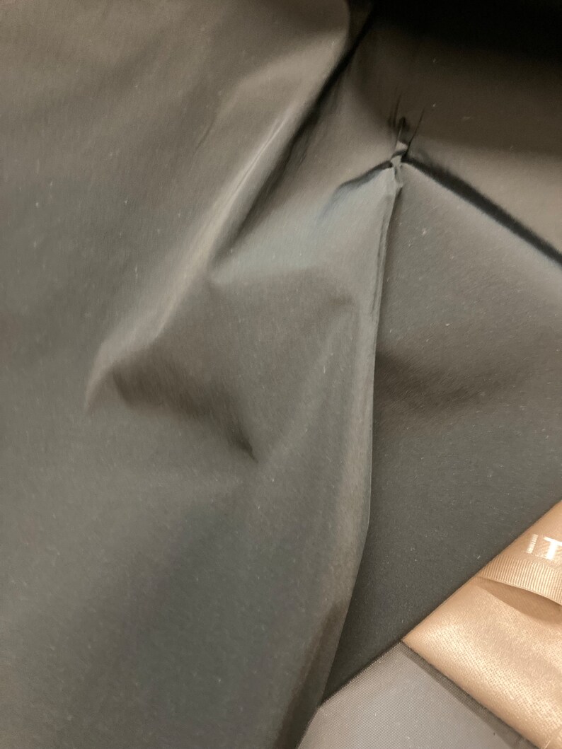 NEW High Class Jet Black Italian Stretch Taffeta Absolutely Stunning ...