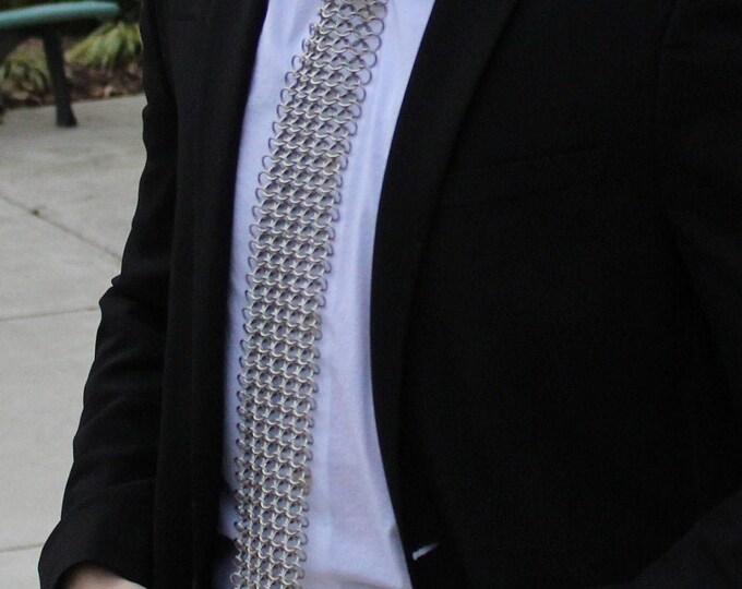 Chainmaille Tie - Formal Aluminum Chainattire - Etsy