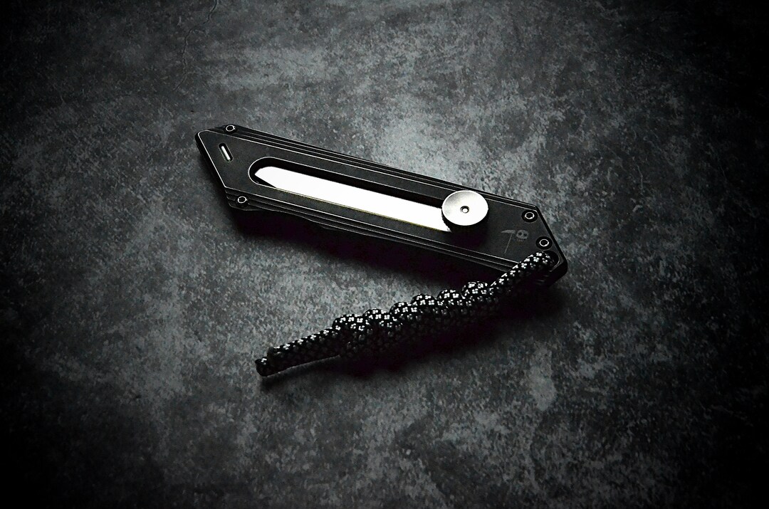 Titanium EDC Utility Knife W/ GITD Tubes - Etsy