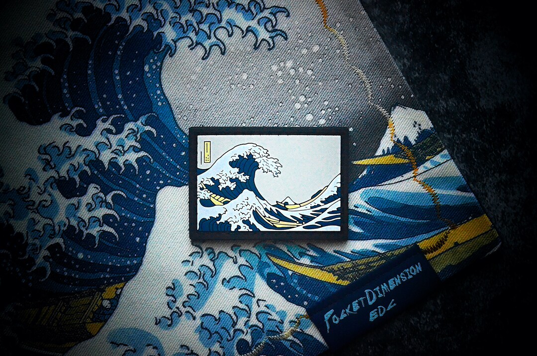 The Great Wave GITD EDC Patch new Colourway Available - Etsy