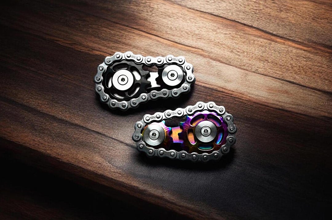 Chain Sprocket Flywheel Spinner EDC Fidget Toy - Etsy