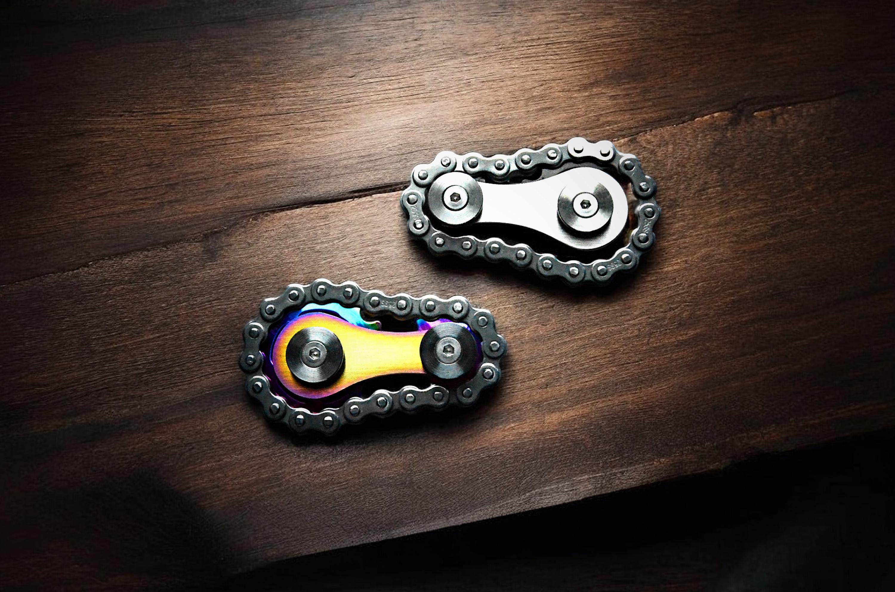 Chain Sprocket Flywheel Spinner EDC Fidget Toy - Etsy