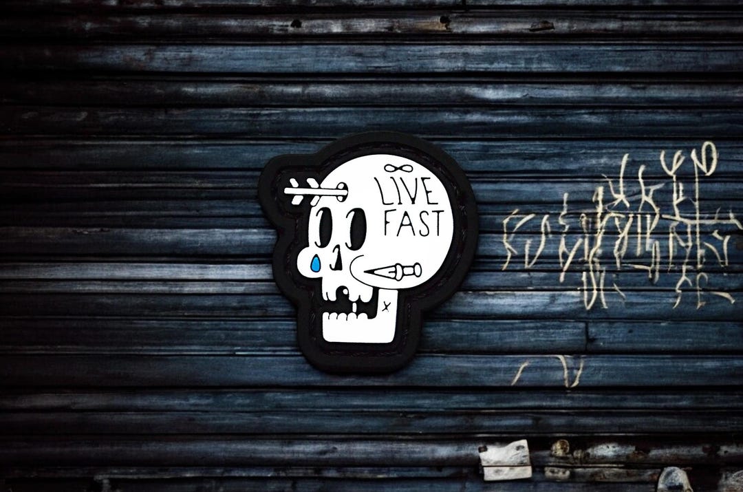 Live Fast GITD EDC Patch - Etsy