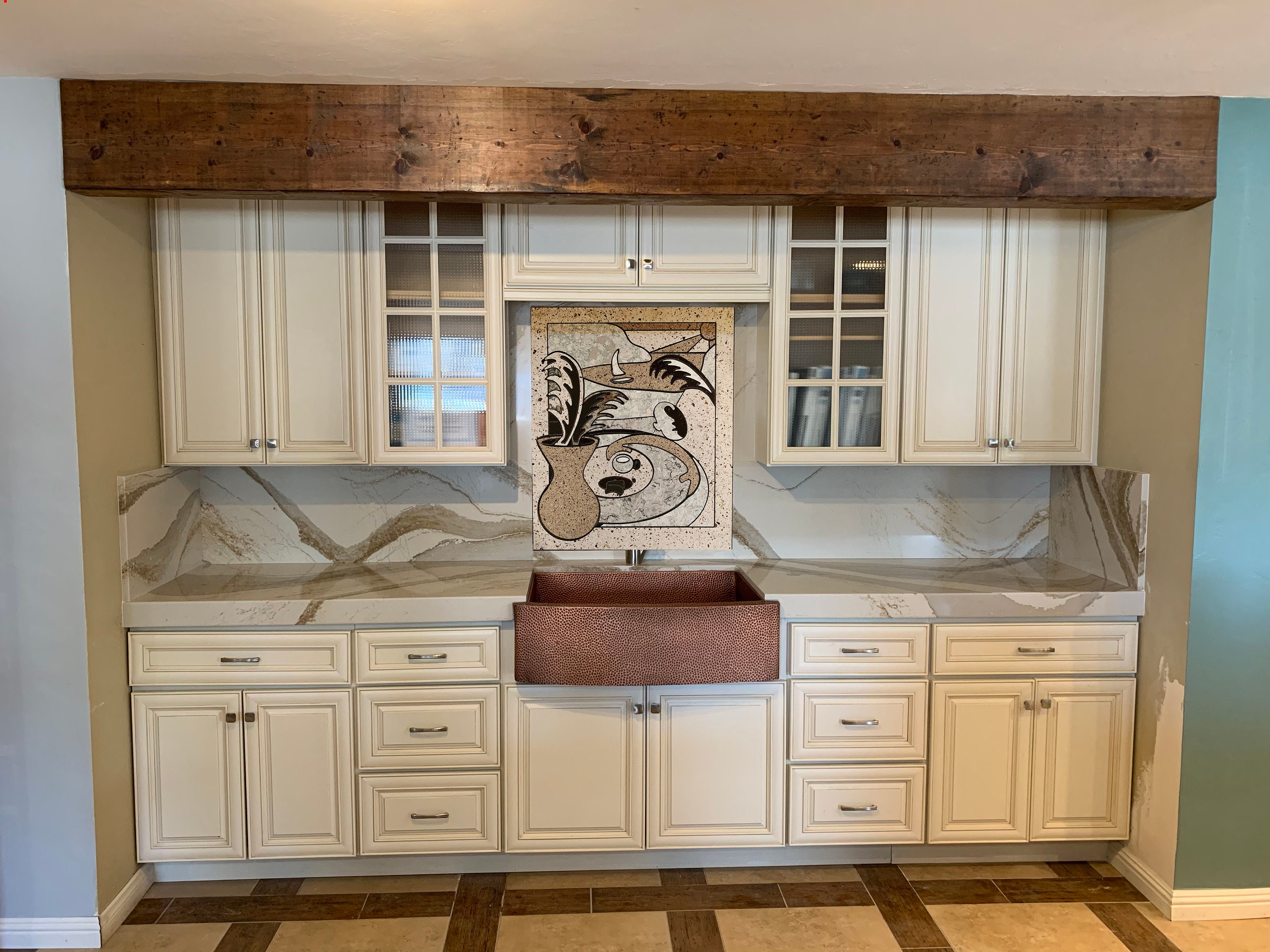 Custom One of a Kind Art Inlay Made From Quartz and Granite - Etsy