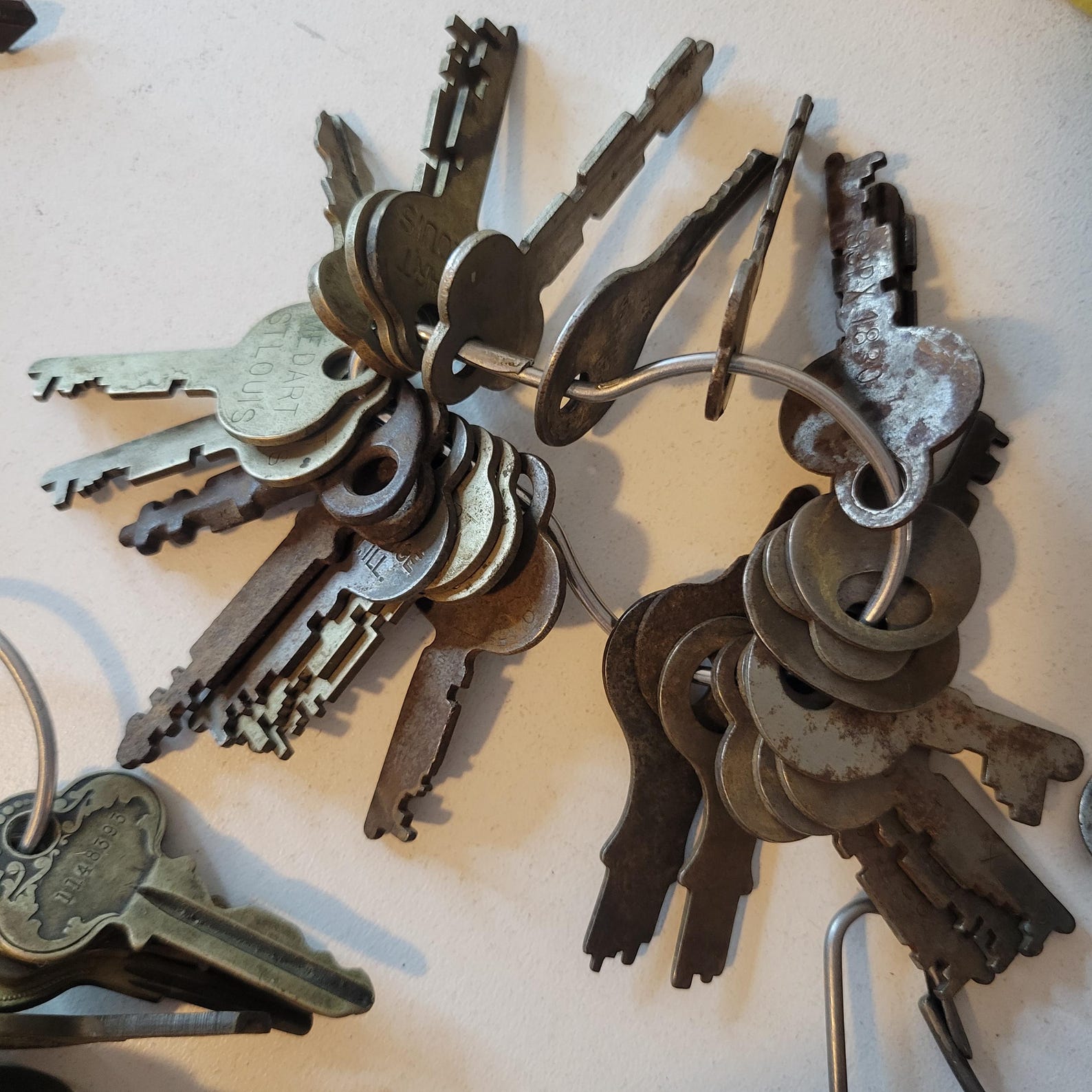 Vintage Keys Lot Skeleton Antique Old Key Lot - Etsy