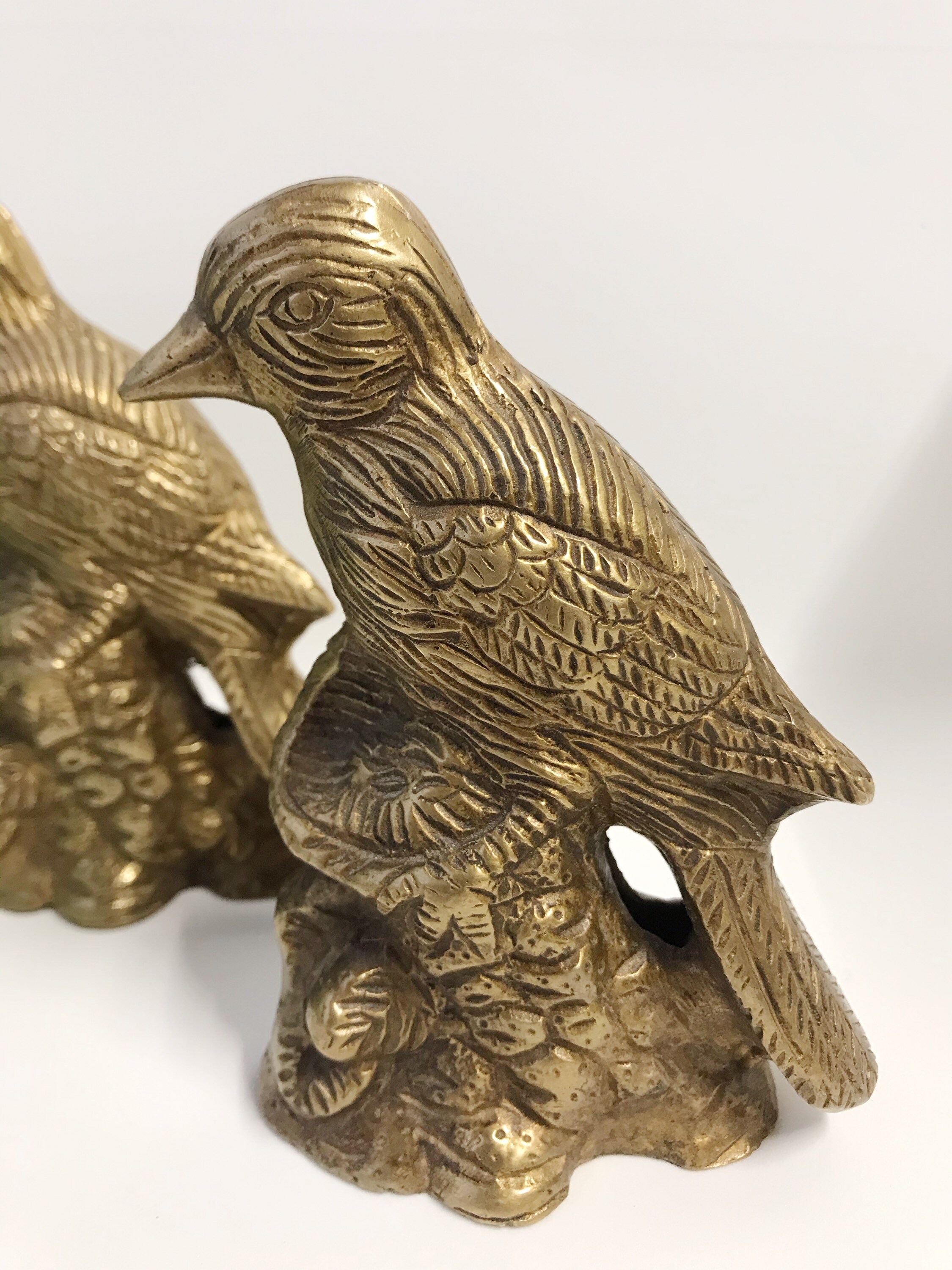 Set of Two Metal Bird Figurines Love Birds - Etsy