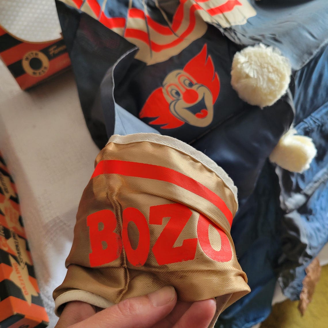 Vintage Collegeville Costumes Bozo the Clown Costume With Mask - Etsy