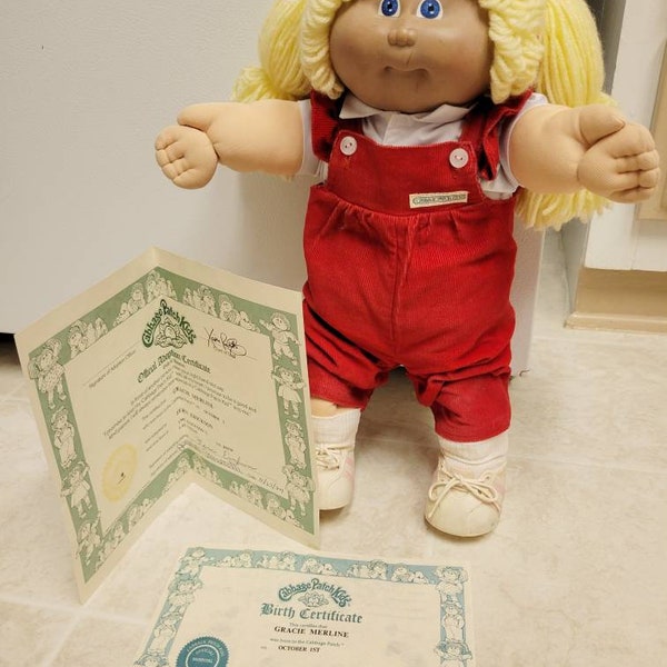 Cabbage Patch Birth Certificate - Etsy