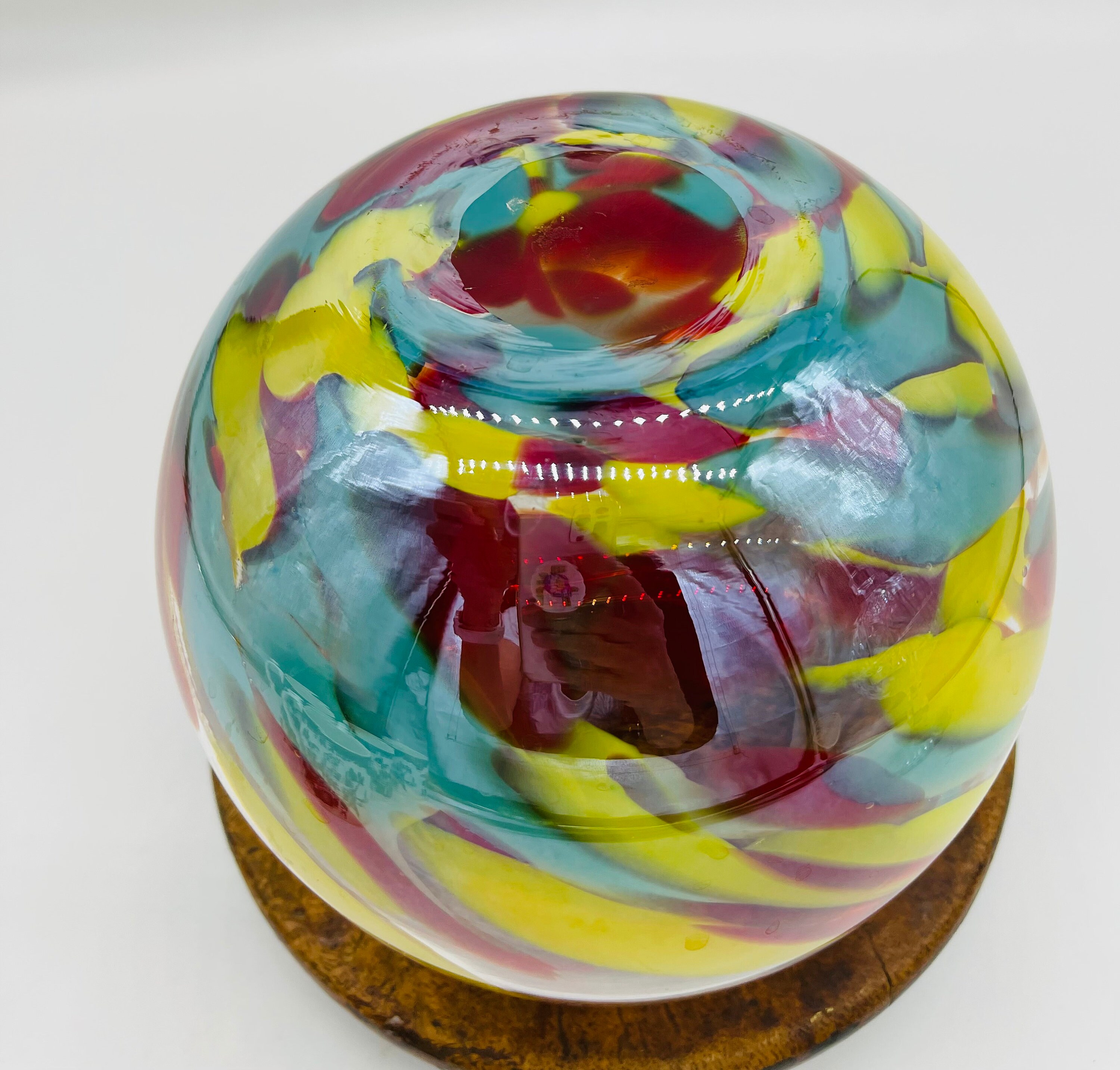 Handblown Multicolor Vase - Etsy