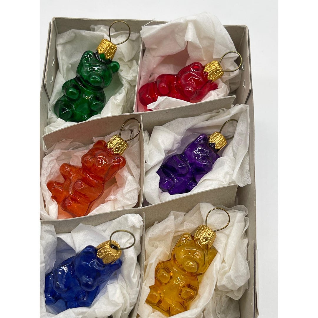 Vintage Set of 6 Gummy Bear (german: Gummibärchen) Fruit Gum Candy, - Etsy