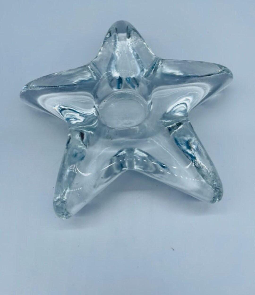 Vintage Glass Star Fish, Crystal Handmade Glass Blown Table Decor ...