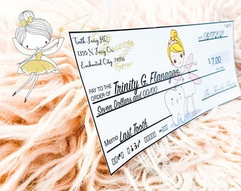 Editable Tooth Fairy Check - Etsy
