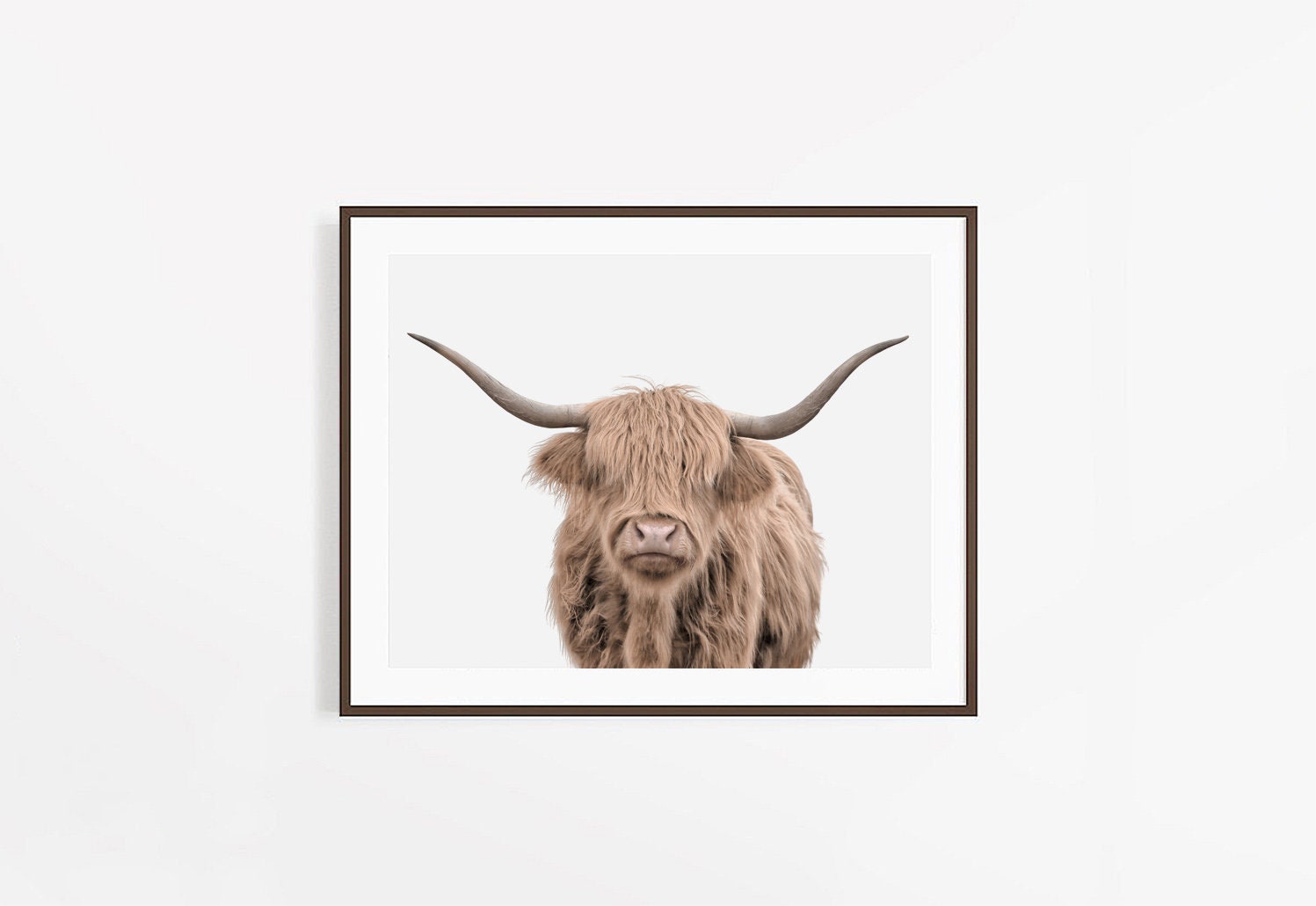 Highland Cow Print Cow Art Rustic Wall Decor Farmhouse - Etsy