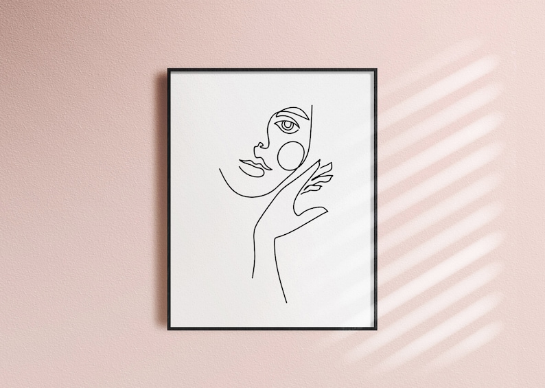 Line Art Print Line Drawing Printable Elegant Printable - Etsy