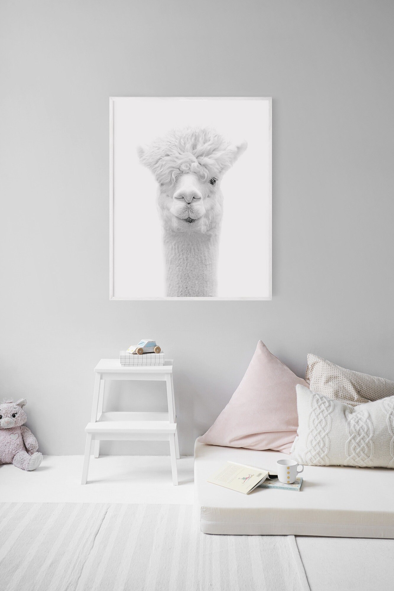 Alpaca Print Animal Print Printable Alpaca Kids Wall Art - Etsy