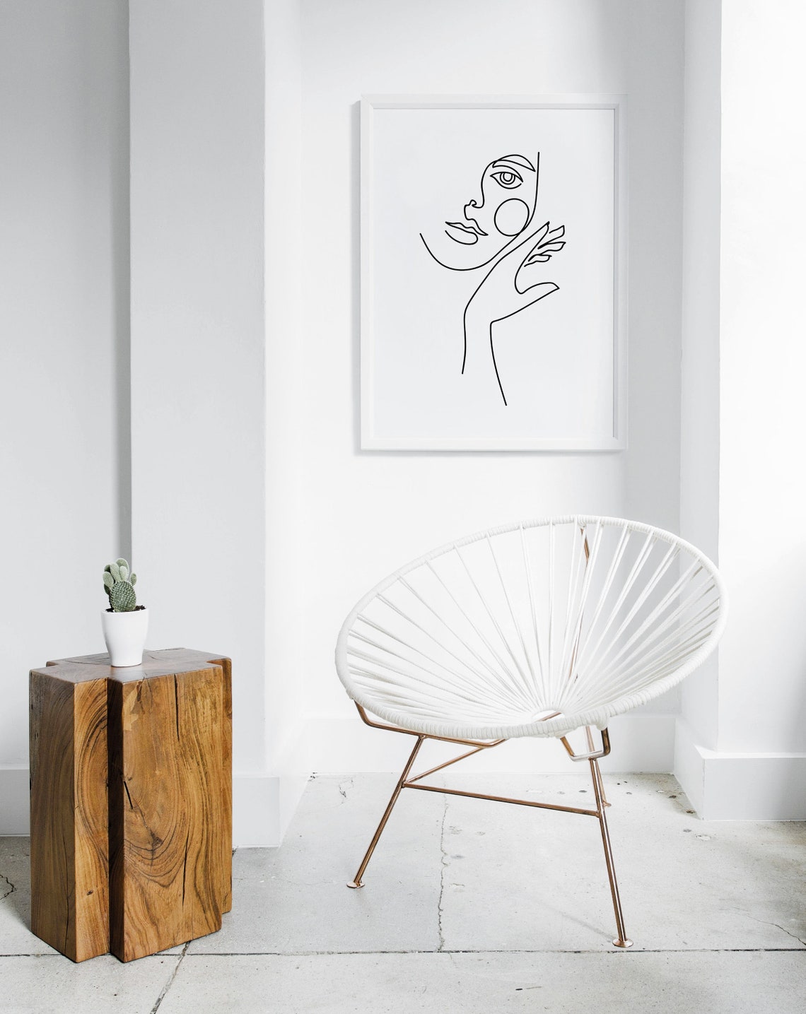 Line Art Print Line Drawing Printable Elegant Printable - Etsy