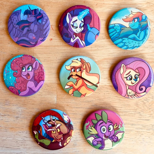 MLP My Little Pony Button Pins Cutie Marks Galore 9 - Etsy