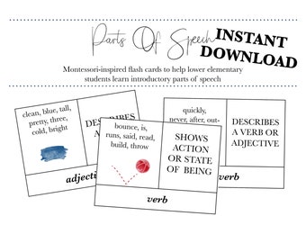 Parts of Speech - Etsy