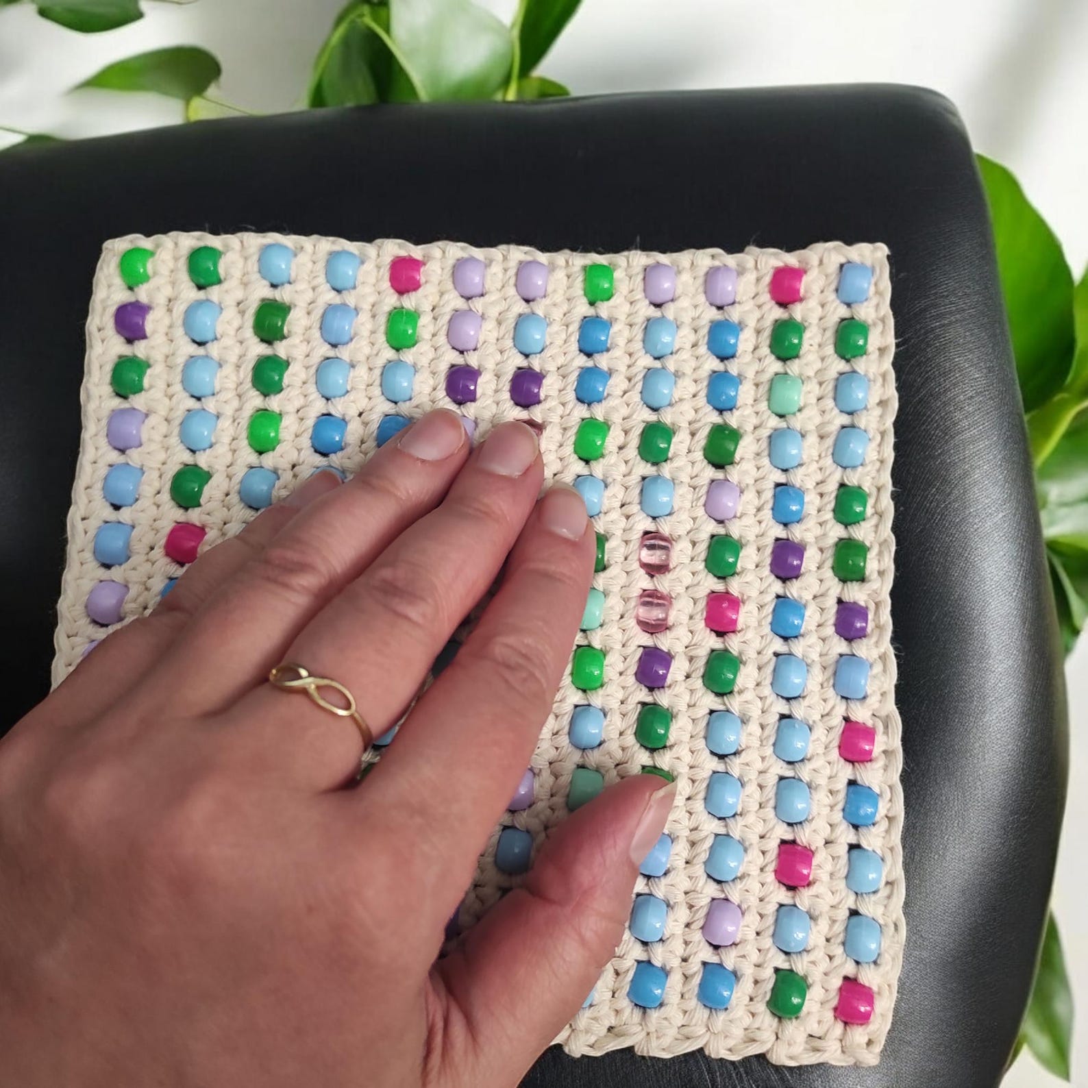 Stim Busy Hands Activity Mat With Rolling Beads Hand Sensory Rolling ...