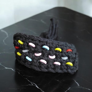 Black Picking Bracelet Dermatillomania Habit Switching Discreet Purpose ...