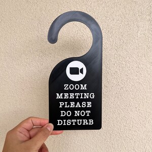 Work From Home Do Not Disturb Door Sign Meeting in Progress Sign Gift ...