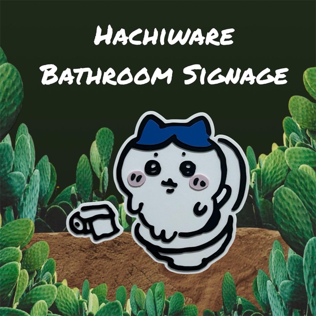 Chiikawa Bathroom Decor Hachiware Home Decor Kawaii Gift Chiikawa ...