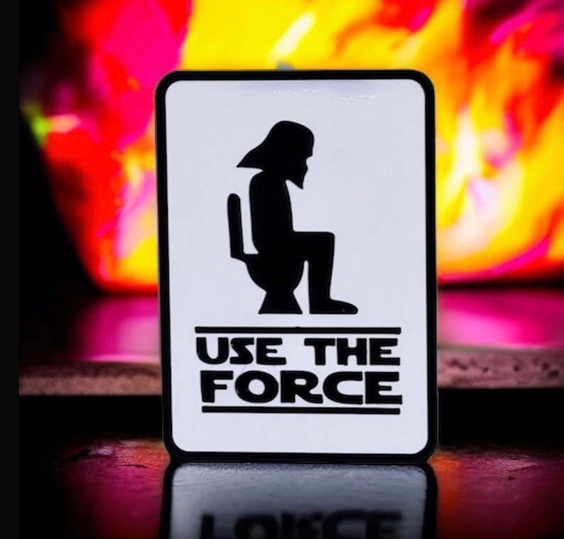 Star Wars Use the Force Bathroom Decor Darth Vader Home Decor - Etsy