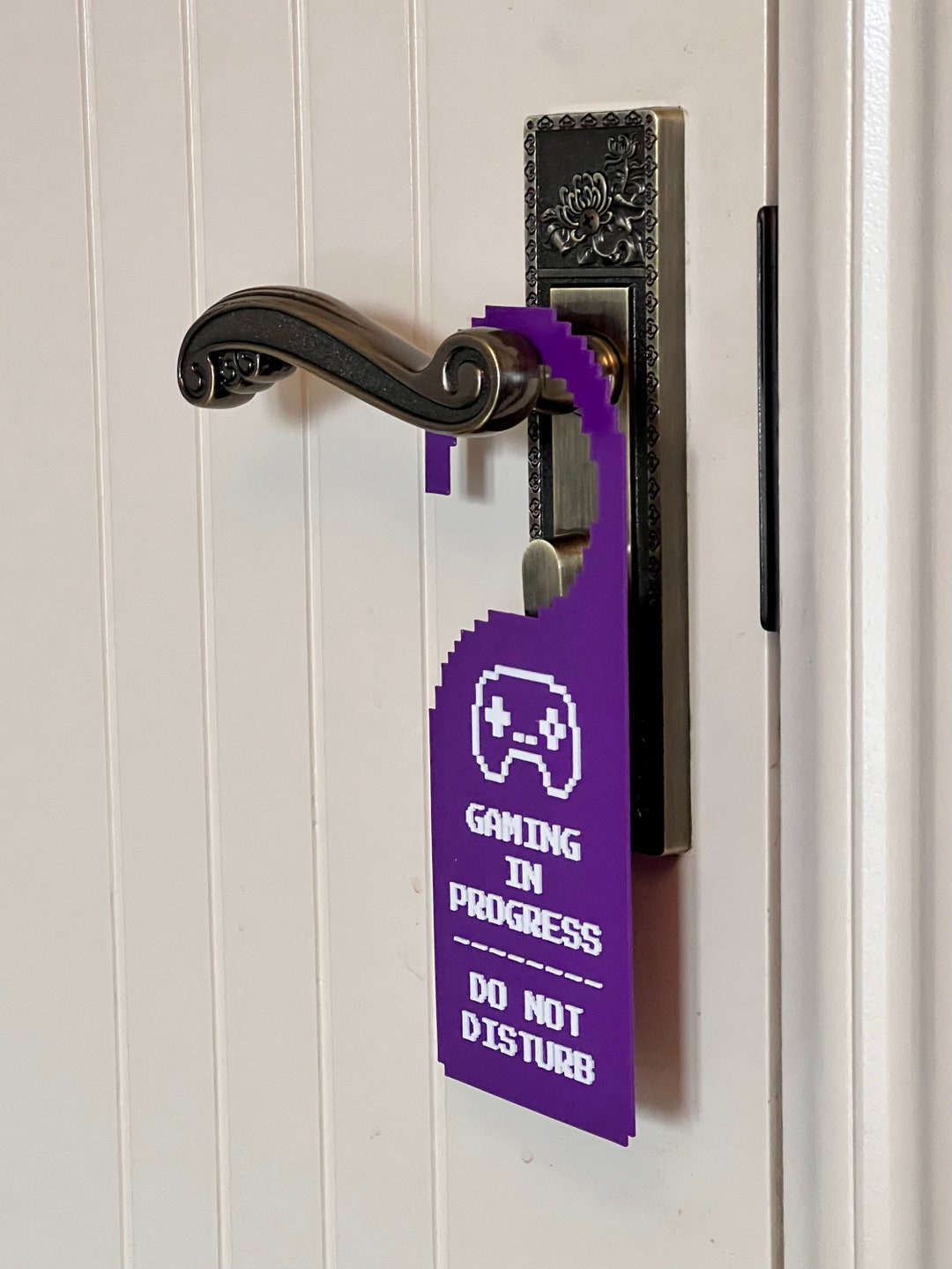 Do Not Disturb Gaming in Progress Sign Door Hanger Gift for Bestie ...