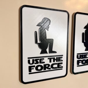 Star Wars Use the Force Bathroom Decor Darth Vader Home Decor Geeky ...