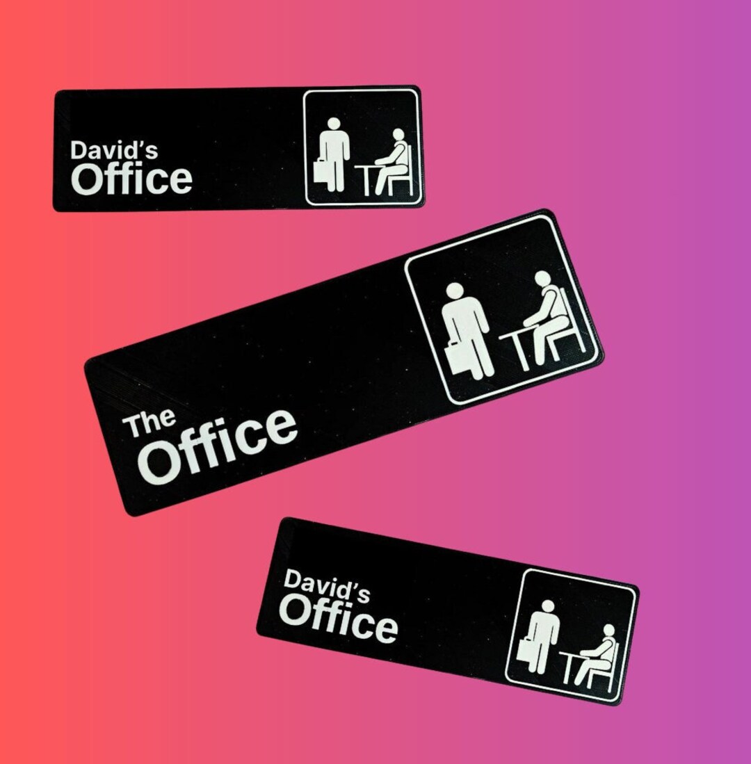 Customized the Office Style Door Sign Customised Gift Personalised ...