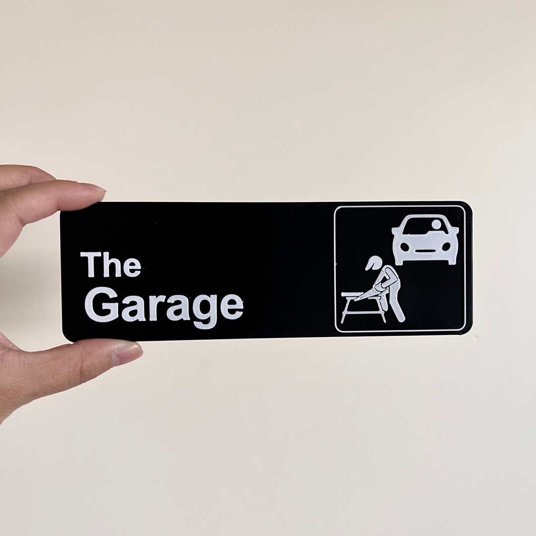 The Garage Door Sign • Creative Door Sign • Home Decor • Door Plaque ...