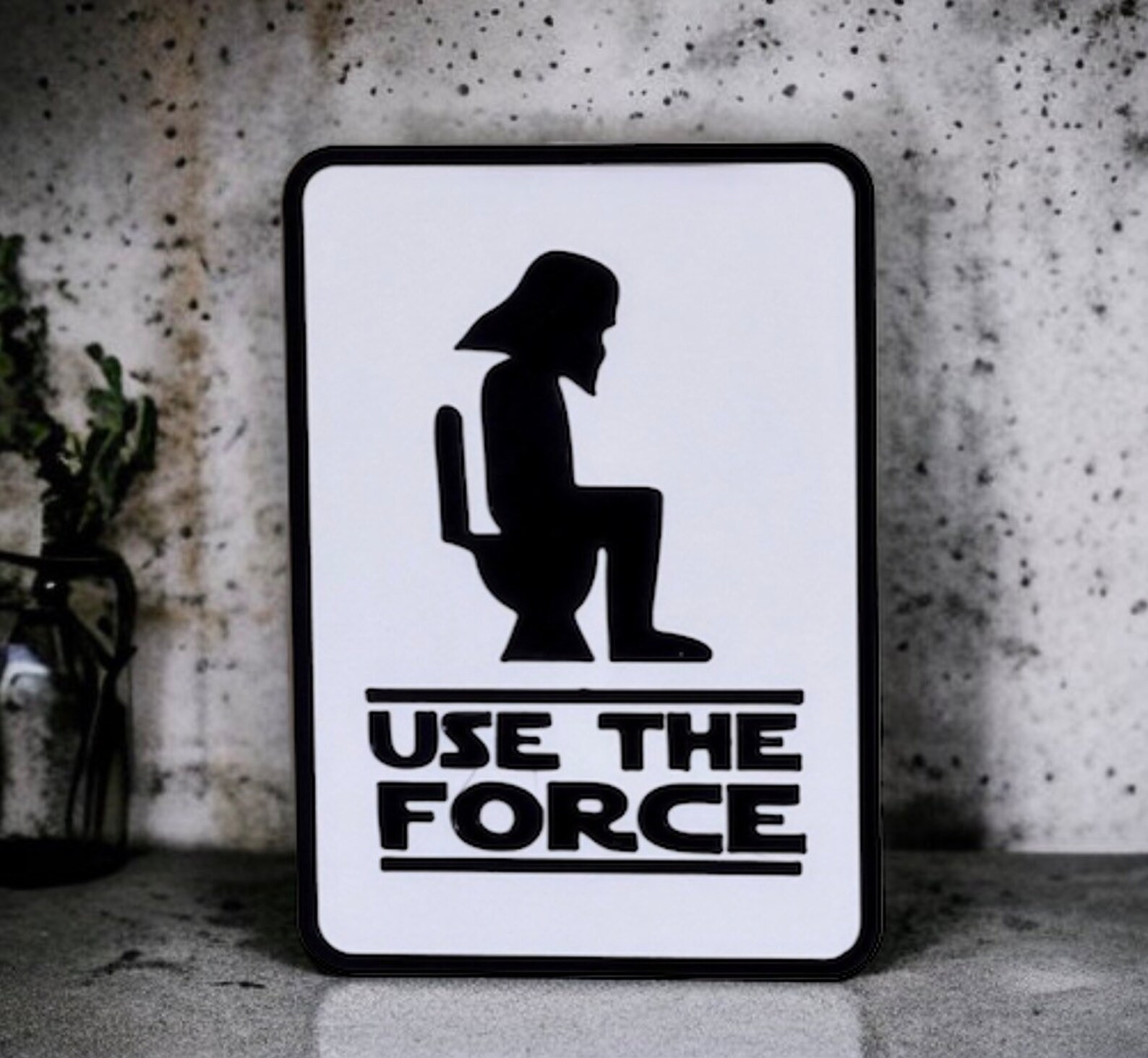 Star Wars Use the Force Bathroom Decor Darth Vader Home Decor - Etsy ...