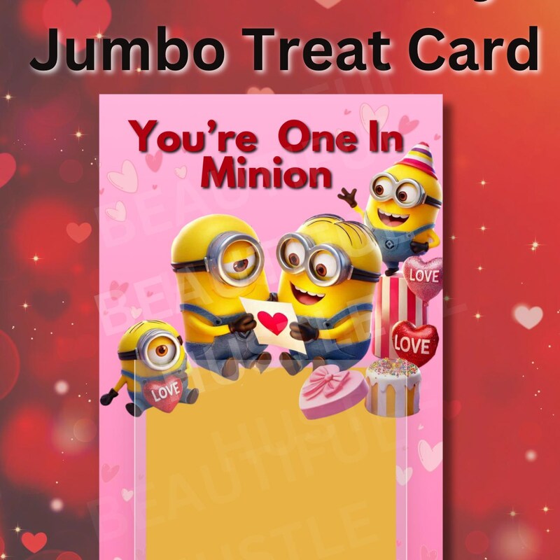 Minion Valentines Cards - Etsy