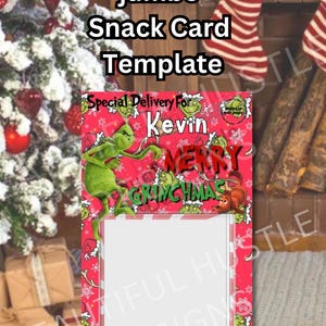 Grinch Christmas Jumbo Card Template: 11x17 Printable (PDF) - Etsy