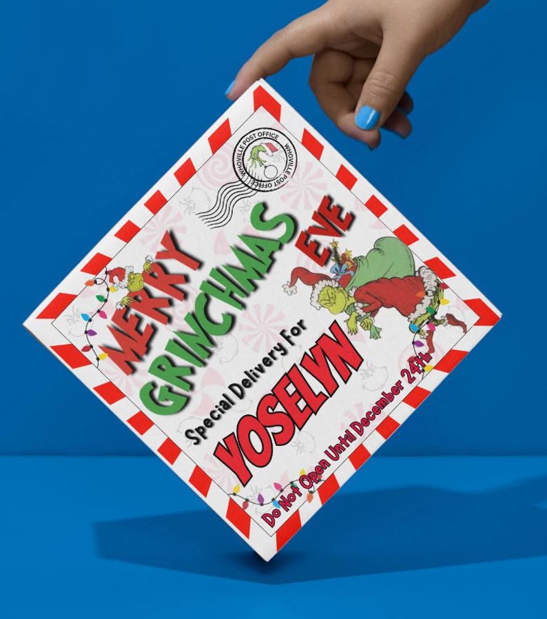 Grinchmas Eve Box Template: Personalized Christmas Box (canva Editable ...