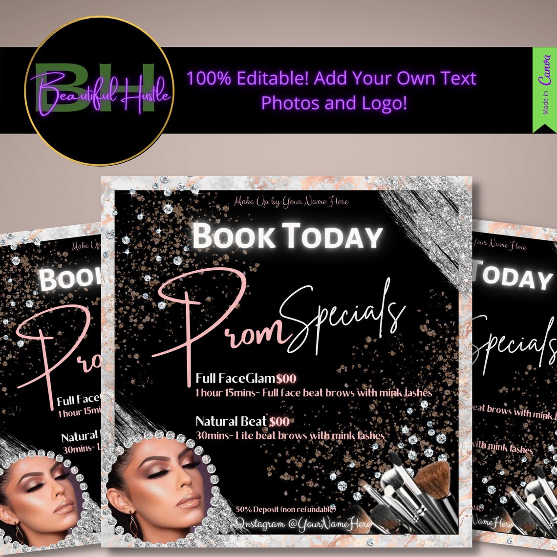 Makeup Flyer Templates Free Download