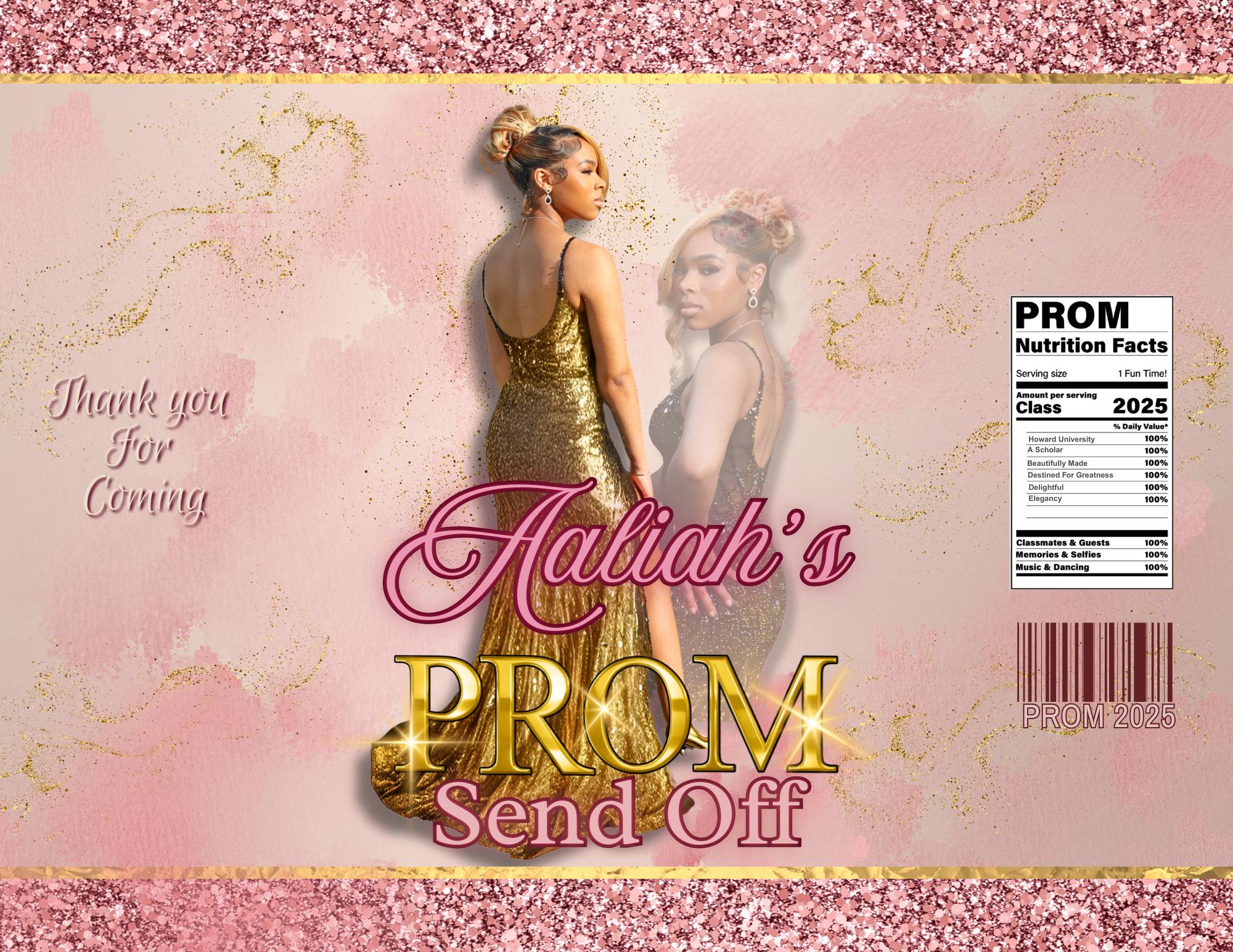 Prom / Graduation Chip Bag a Template - Etsy