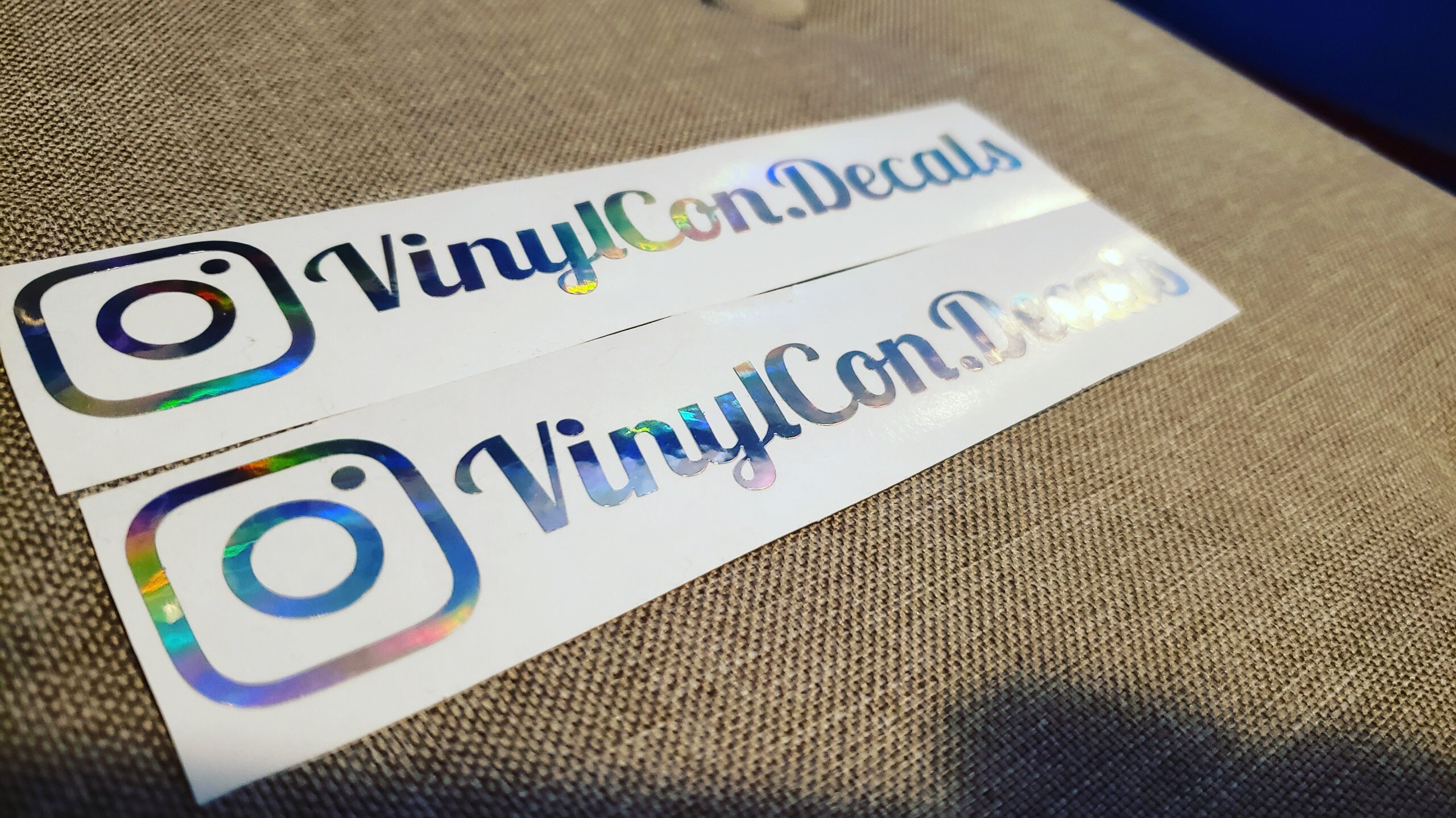 Instagram Rainbow Holographic Car Decal Personalized Vinyl - Etsy