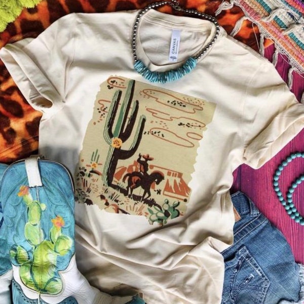 Western Graphic Tee - Etsy