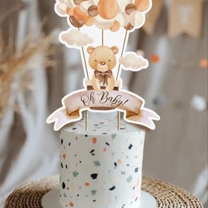 Teddy Bear Cake Topper Centerpiece Decoration Cutouts Cake - Etsy